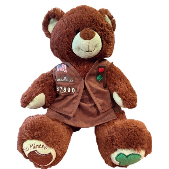 Build-A-Bear | Toys | Build A Bear Girl Scouts Thin Mints Brown Bear Plush Stuffed Animal With ...
